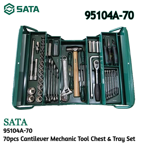 SATA [ 95104A-70 ] - 70pcs Cantilever Mechanic Tool Chest & Tray Set ...