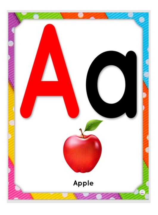 Laminated chart "Alphabet Letters" per piece | Educational Learning ...