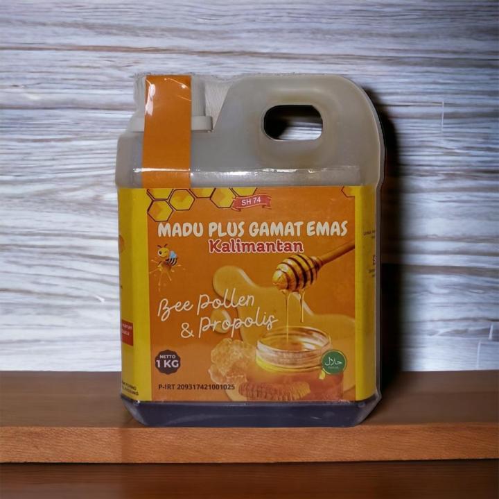 Madu PLUS Gamat Emas, Bee Pollen dan Propolis /Madu Super Kalimantan ...