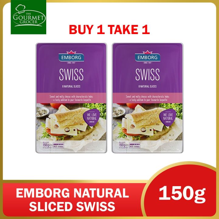 BUY 1 TAKE 1 Emborg Swiss Natural Slices 150g | Lazada PH