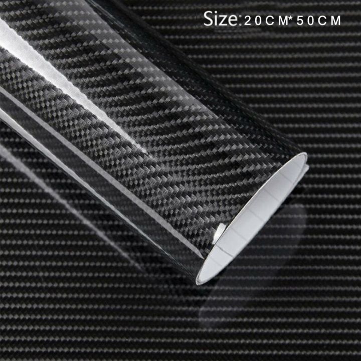 5D Glossy Carbon Fiber Car Auto Vinyl Wrap Film Sticker Bubble Free ...