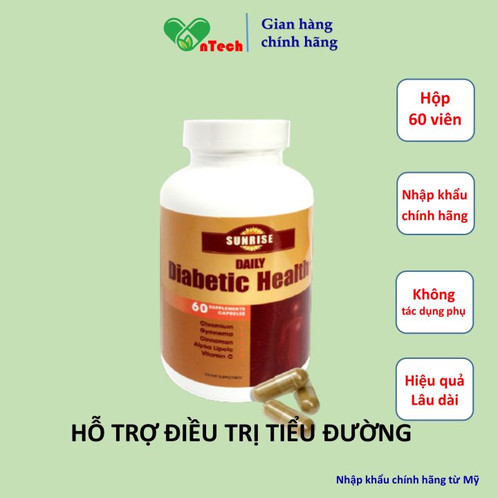 Viên uống tiểu đường DAILY DIABETIC giảm đường huyết ngăn nguy cơ biến ...