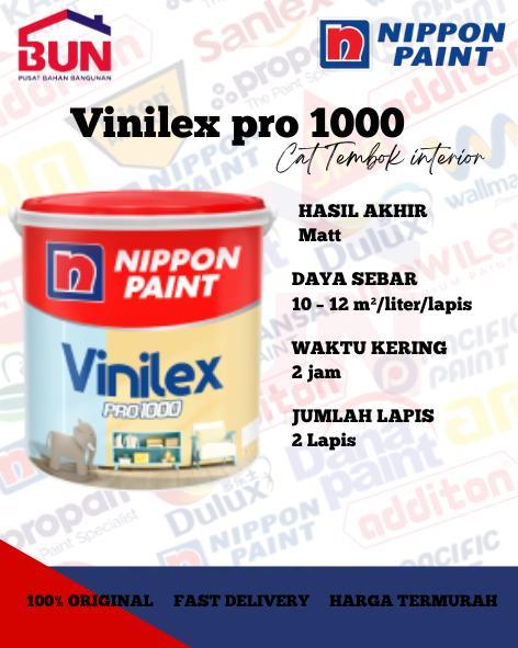 CAT TEMBOK 1000 WARNA NIPPON PAINT VINILEX PRO 1000 4.5KG // 8090 ...