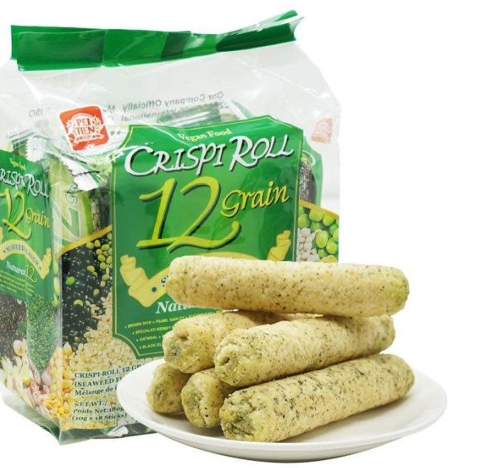 【PEI TIEN 北田】Crispi Roll 12 Grain Seaweed Flavor 180G/ Corn Soup Flavor ...
