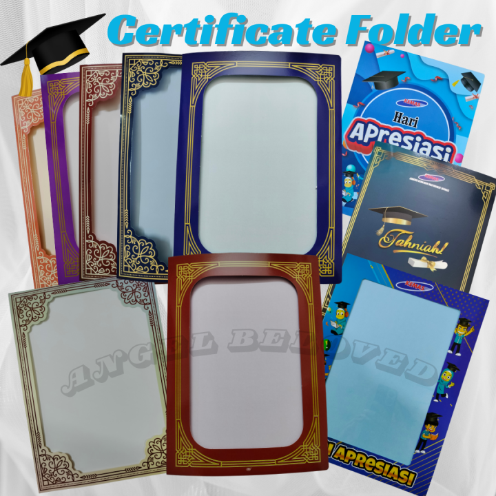 Graduation Certificate Folder / Sijil Holder / A4 Sijil untuk Acara ...