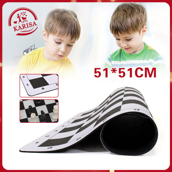Roll Type Chess Mat 51 x 51 cm Games Tournament Chess Board | Lazada PH