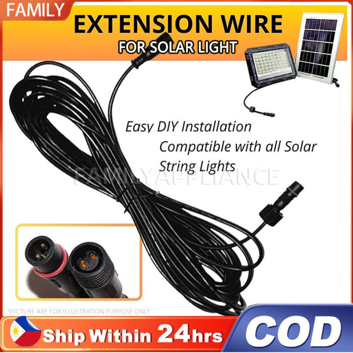 Solar Cable Extension Solar Wire Extension Solar Light Extension Cable ...