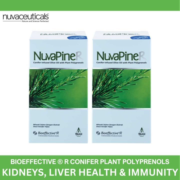(Exp 7/26) NuvaPine R Polyprenols 2x15ml for Liver, Kidney & Multi ...