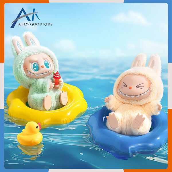 LABUBU Sit and Sit Party Plush Doll Keychain Decorative Pendant Cute ...