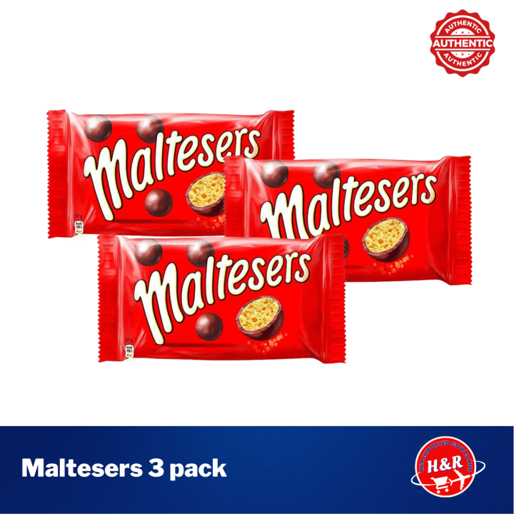 Bag Pack Cincinnati Maltesers Milk Chocolate -37g - Pack Of 4 Malt Balls