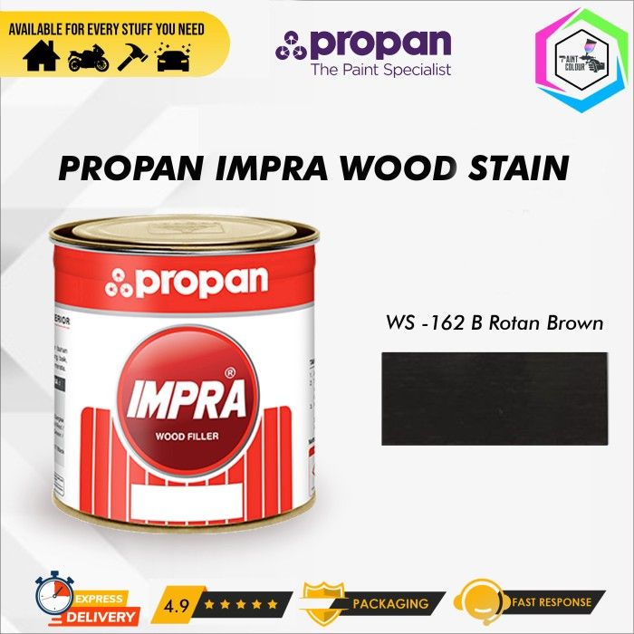 IMPRA WOOD STAIN WS 162 B - ROTAN BROWN 1 Liter | Lazada Indonesia