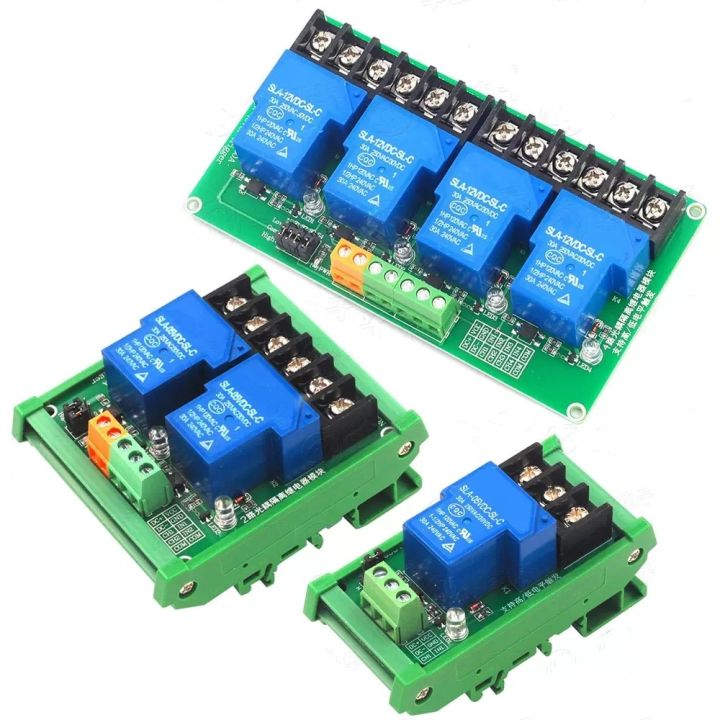 1 /2 /4 channel 30A relay module with optocoupler isolation high ...