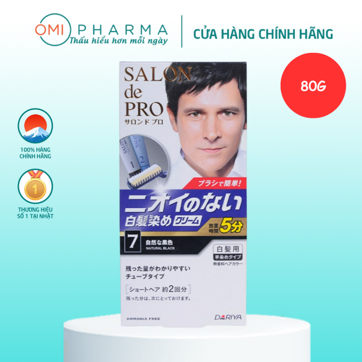 Kem Nhuộm Tóc Phủ Bạc Không Mùi Cho Nam Salon De Pro Mca5 80g (Màu Nâu ...