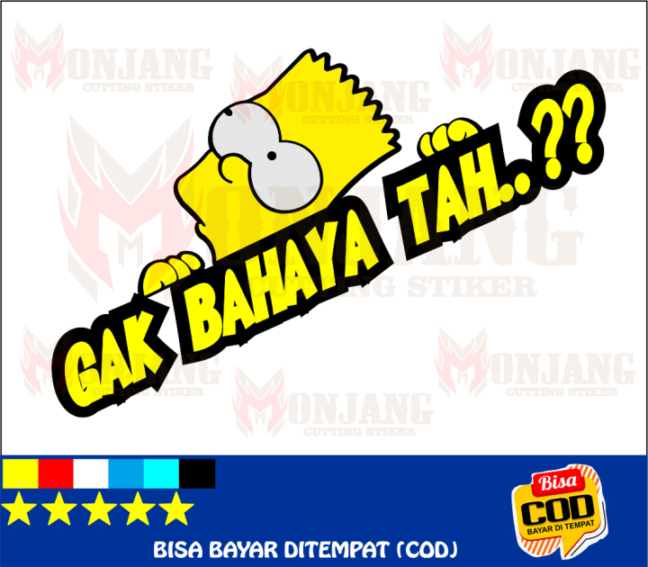 Stiker Viral stiker kaca dan body stiker tulisan gak bahaya tah ... Stiker Viral stiker kaca dan body stiker tulisan gak bahaya tah ...