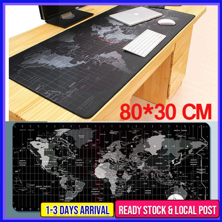 [SG Spot] World Map Mouse Pad Game Mouse Pad Mat Non Slip For PC Laptop ...