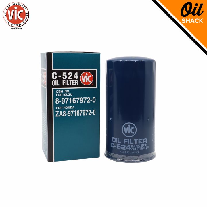 VIC OIL FILTER C-524 (Isuzu Trooper (4JX1), Alterra , DMAX) | Lazada PH