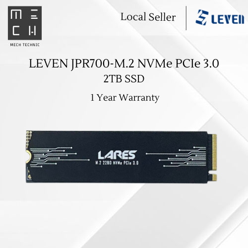 LEVEN JPR700 2TB M.2 NVMe PCIe 3.0 SSD With Heatsink (Solid State Drive ...