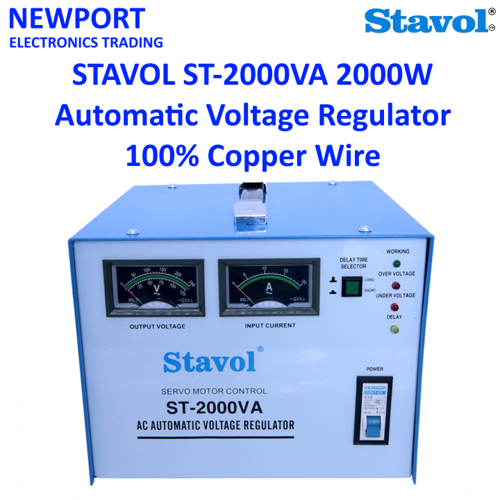 Stavol ST-2000VA 2000VA Automatic Voltage Regulator | Lazada PH