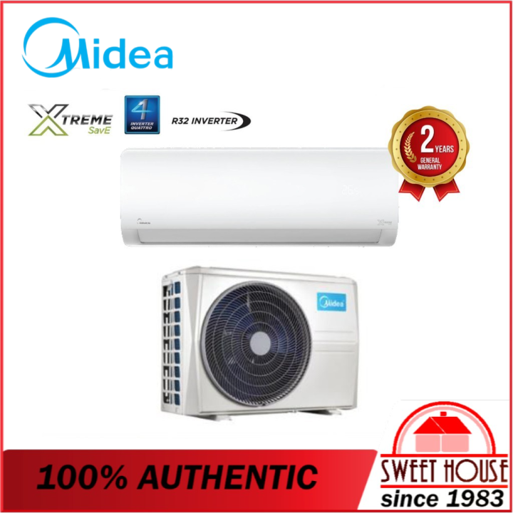 Midea 1.5hp R32 MSXS-13CRDN8 Inverter Xtreme Save Series Wall Mount Air Cond | Lazada