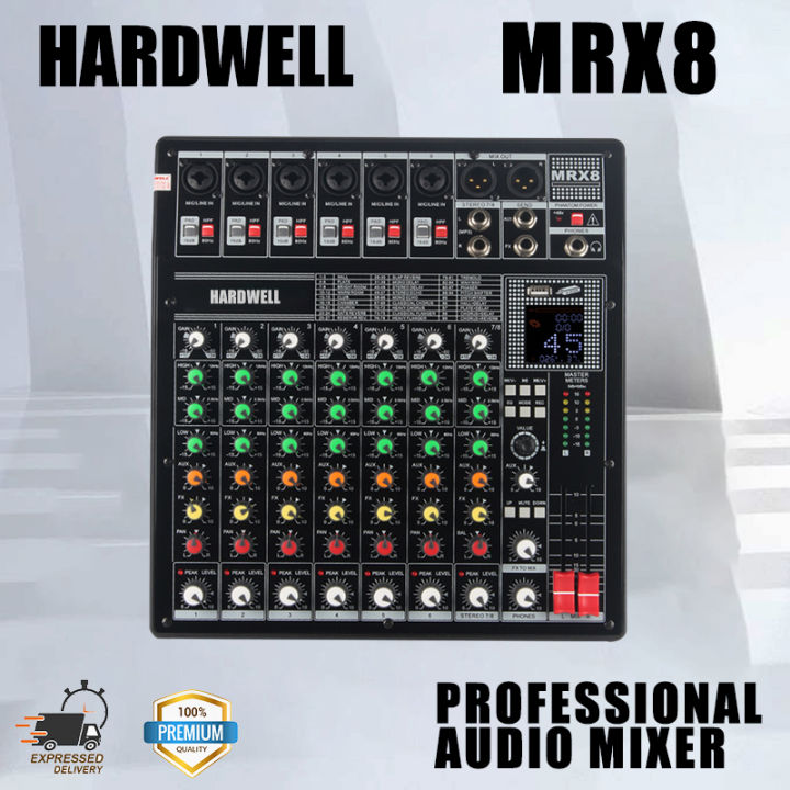 HARDWELL MRX8 professional mixer, 8 -channel mixer with built -in ...