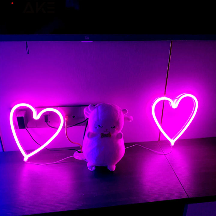 5v Led Neon Light Love Shape For Wedding Party Proposal Birthday ...