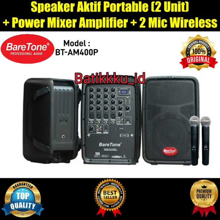 [ORIGINAL] SPEAKER PORTABLE BARETONE BT AM400P BT AM 400P ORIGINAL 10 ...