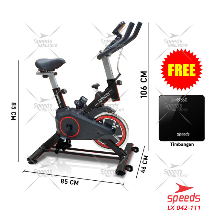 SPEEDS Sepeda Olahraga Spinning Sepeda Fitness Alat Fitness Sepeda ...