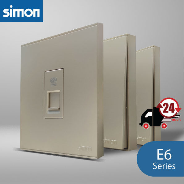 Simon E6 Series Champagne Switch / Switches & Socket Outlet Telephone ...