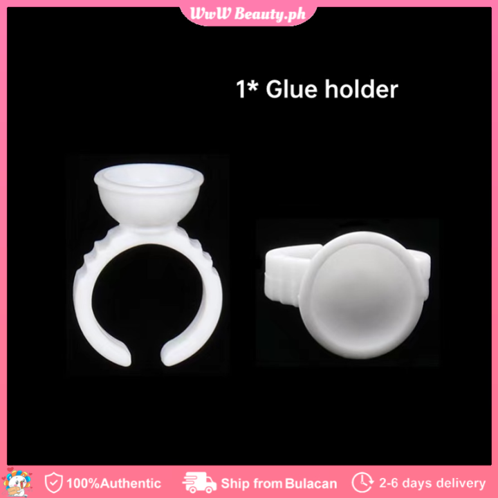1PC Glue Hoder Ring Tattoo Rings Cups Disposable Glue Holder Plastic ...