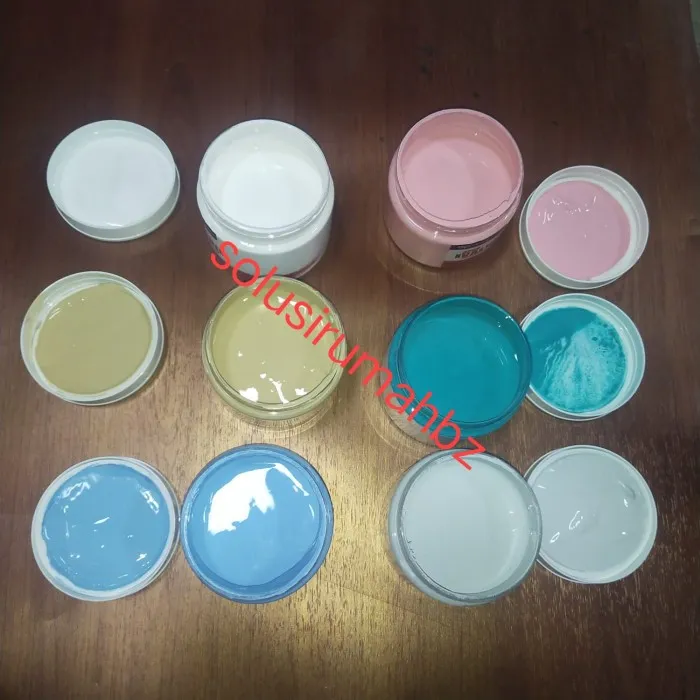 cat tembok 350g kaleng plastik waterbase kental super emulsion 350 g ...