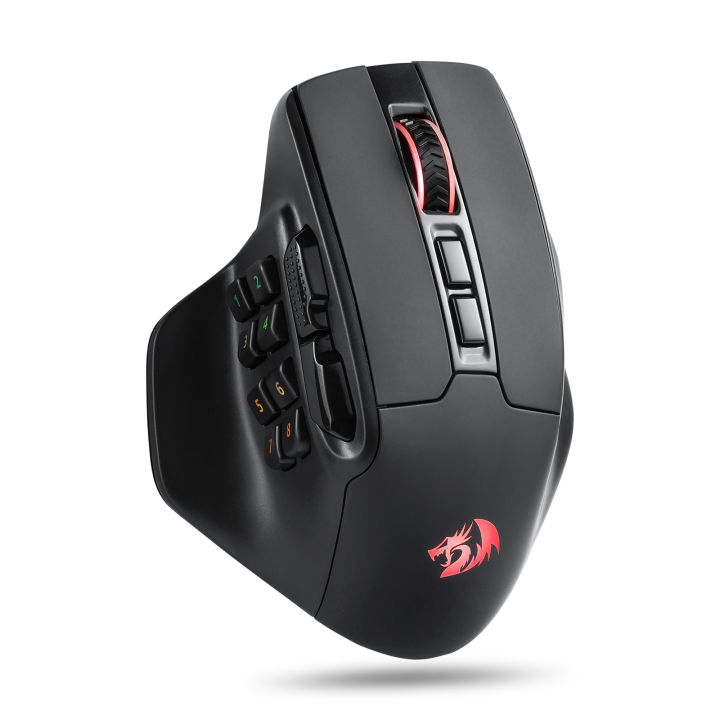 Redragon M811 PRO Wireless MMO Gaming 15 Programmable Buttons RGB Gamer ...