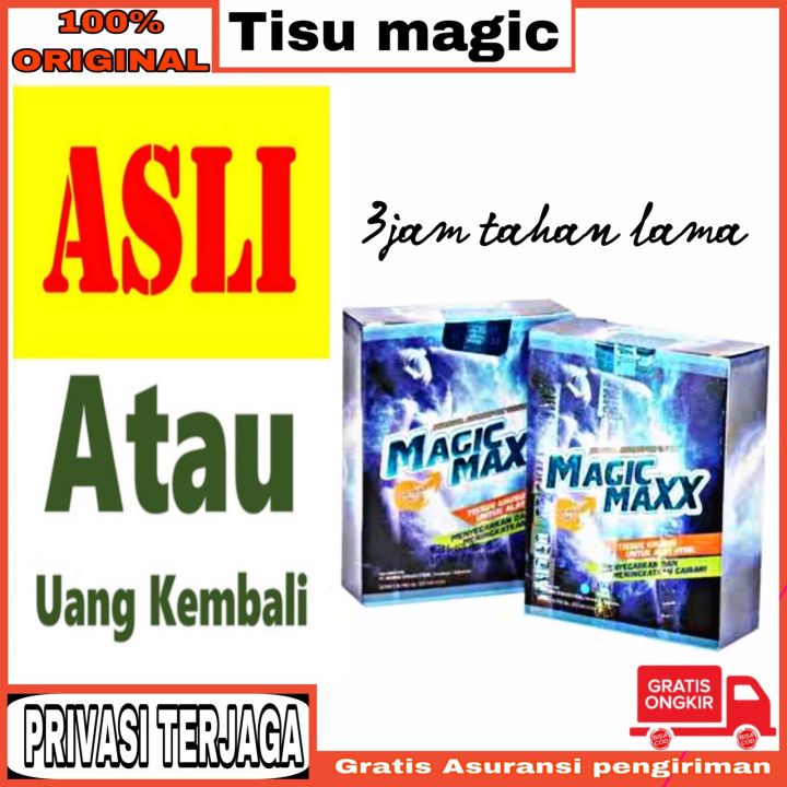 Tisue Magic Maxx Isi 8 Sachet - Asli 100% Original - Tisu Magic Tahan Lama | Lazada Indonesia