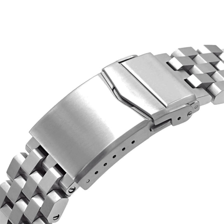 Luxury Solid Buckle Watch Band 316L Stainless Steel Watch Bracelet for ...