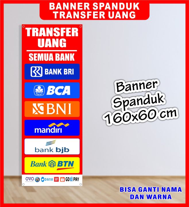 Spanduk Banner Backdrop Transfer Uang/ Banner Transfer Uang/ Spanduk ...
