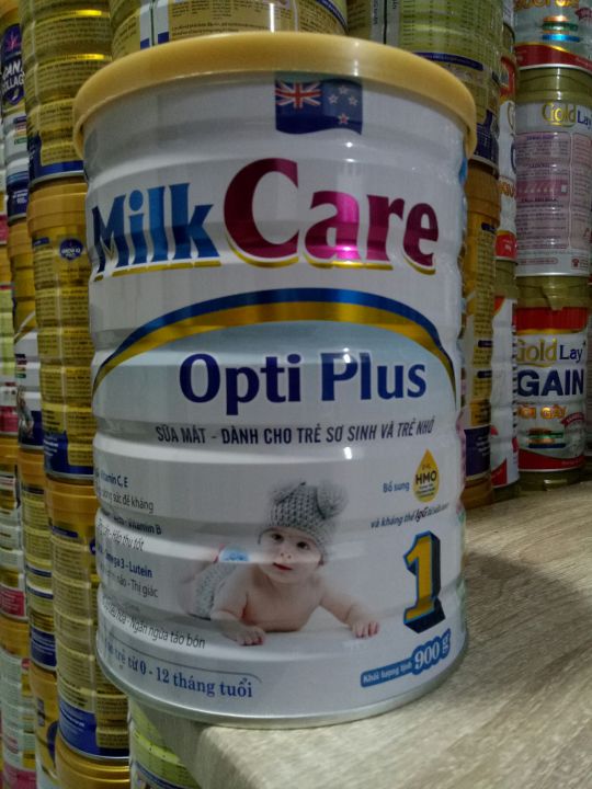 Sữa bột Milkcare Opti Plus 1 lon 900g - Dành cho trẻ sơ sinh và trẻ nhỏ 0-12 tháng tuổi (Hấp thu ...