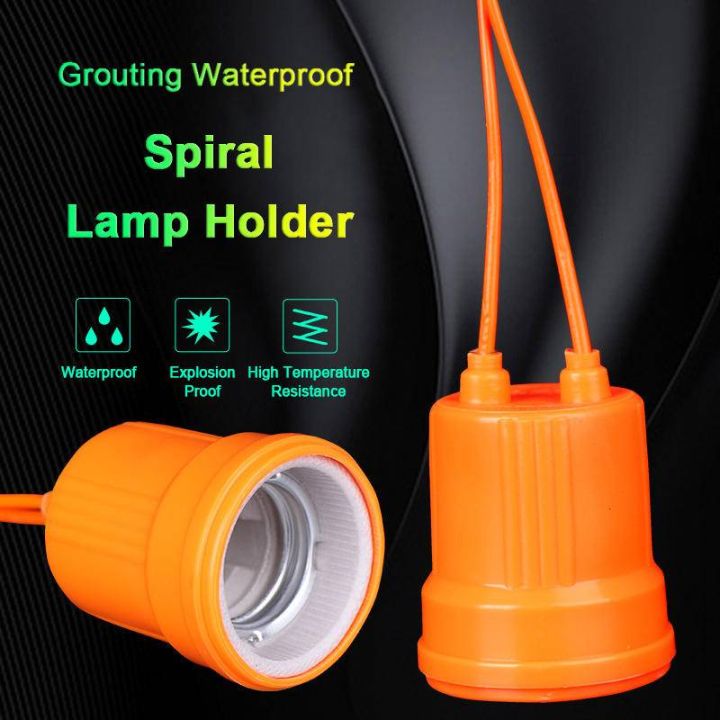 Base Socket E27 Lamp Holder Bulb Socket Extension Plastic Ceramics Rain ...