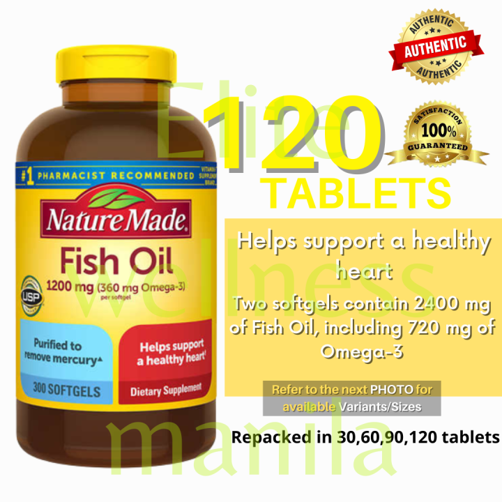 120 Tablets- Nature Made Fish Oil AUTHENTIC | Lazada PH