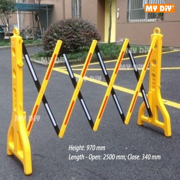 MYDIY Online2u - 2.5M EXTENDABLE SAFETY BARRIER ROAD BARRIER 2.5M ...