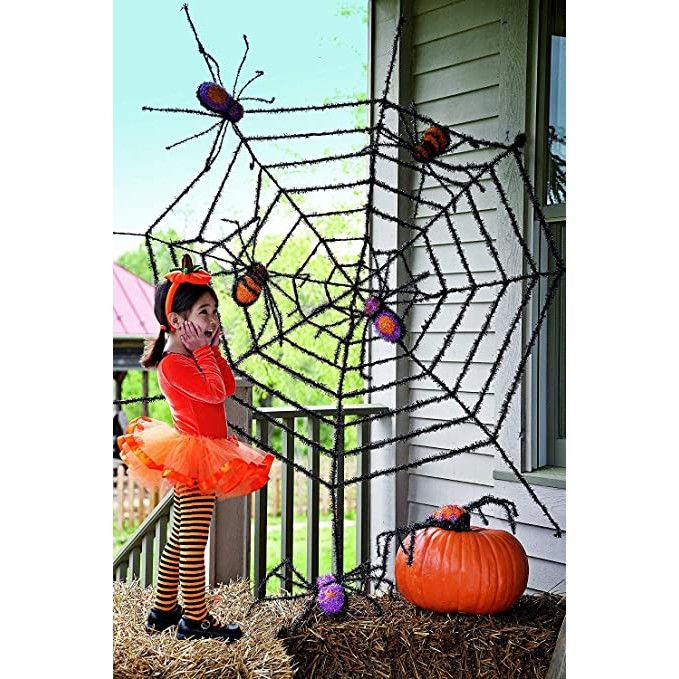 Giant Halloween Cobweb Spider Web Spider Props Party Decoration ...