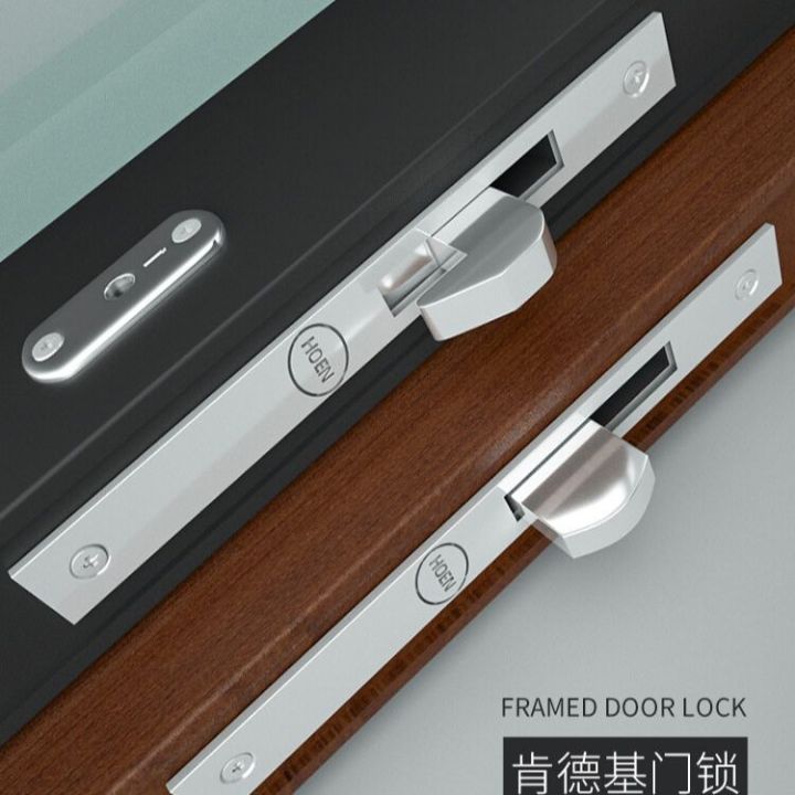 Sliding Door Lock With Flush Recessed Handle Invisible Barn Wood Door ...