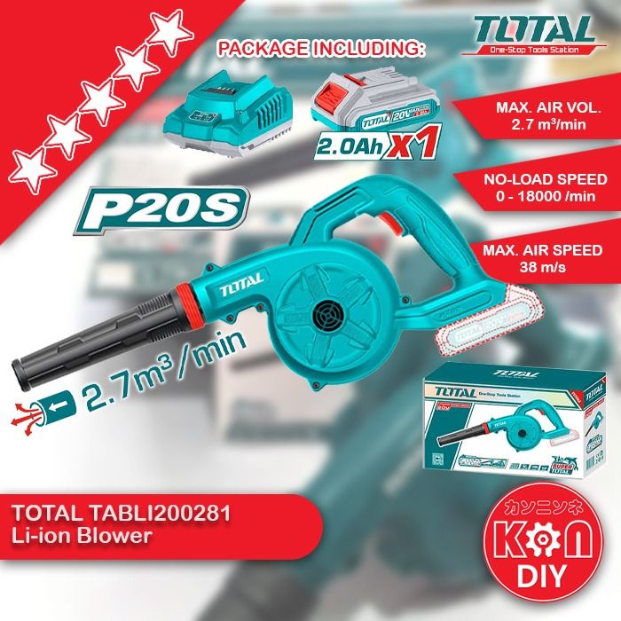 TOTAL TABLI200281 P20S 20V Li-ion Blower ( Replacement Model ...