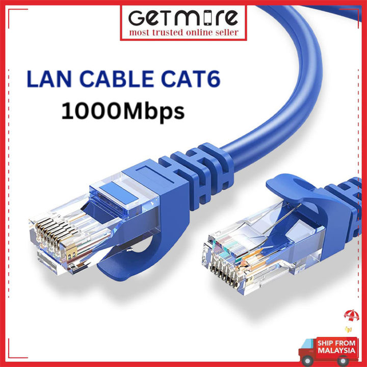 2M//3M/5M/10M/15M/20M/ CAT6 RJ45 LAN Network Cable Gigabit Ethernet For Modem Router Tv Box ...