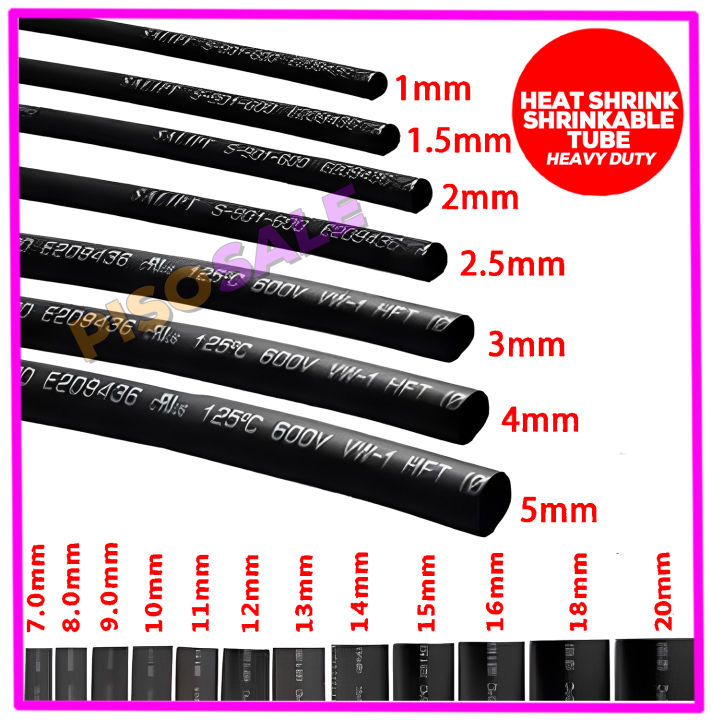 PS High-Quality Black Heat Shrink Tubing – Shrinkable Tube for Cable ...