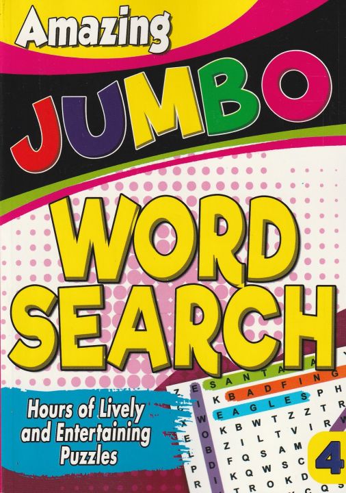 AMAZING JUMBO WORD SEARCH BOOK 4 | Lazada