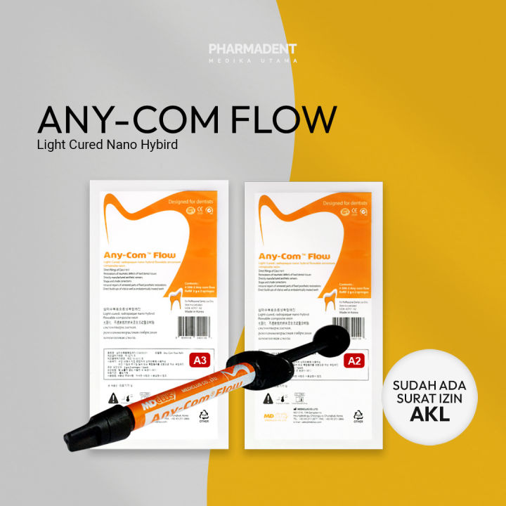Dental Composite Any-com Flowable Light Cure Nano Hybird | Lazada Indonesia