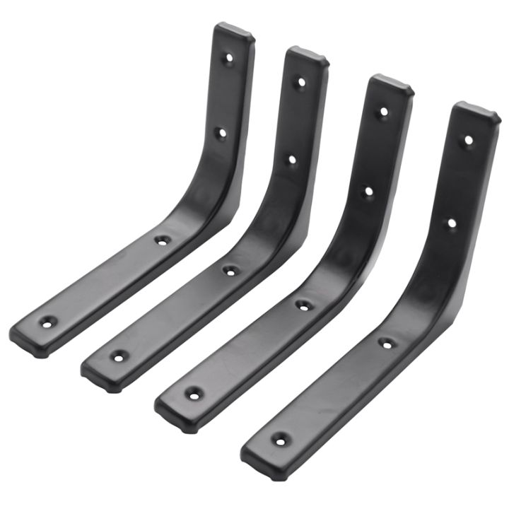 4 PCS Iron Wall Shelf Bracket, Heavy Duty Shelf Support Bracket ...