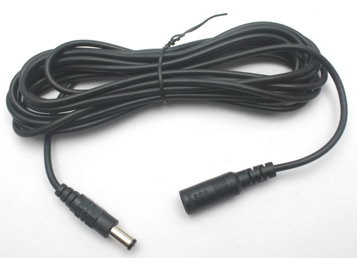 DC 5.5mm x 2.1mm Power Male to Female Barrel Plug Connector Extension ...