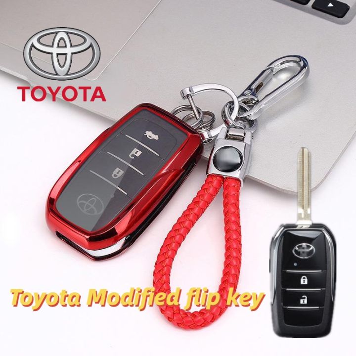 LAIFU TPU for Toyota Isuzu Modified Flip Key Cover Key Case Fob Remote ...