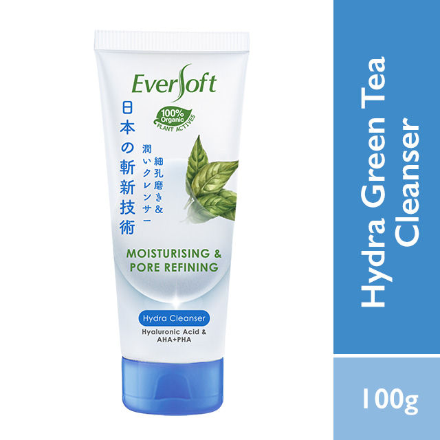EVERSOFT Hydra Green Tea Cleanser 100G | Exfoliate Dead Skin | Smooth ...