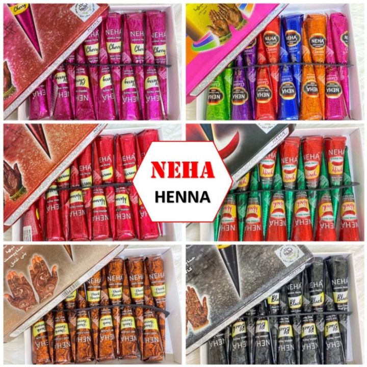 TJS NEHA HENNA PASTE HENNA HALAL BPOM ECERAN Heena Henna Hena Magic ...